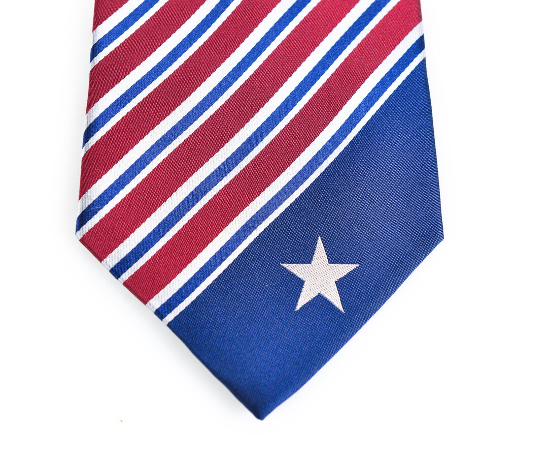 Texas Tie - 3.25” - Inspired by the Texas Lone Star State Flag - Texas ...