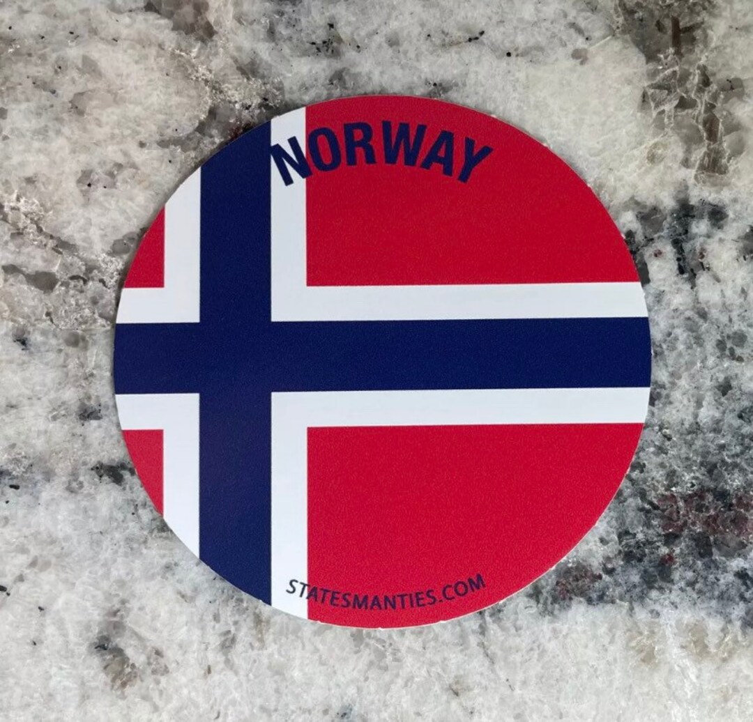 Norway - Vinyl Sticker Decal - 3” - 6 Mil - Water Bottle Laptop Car ...