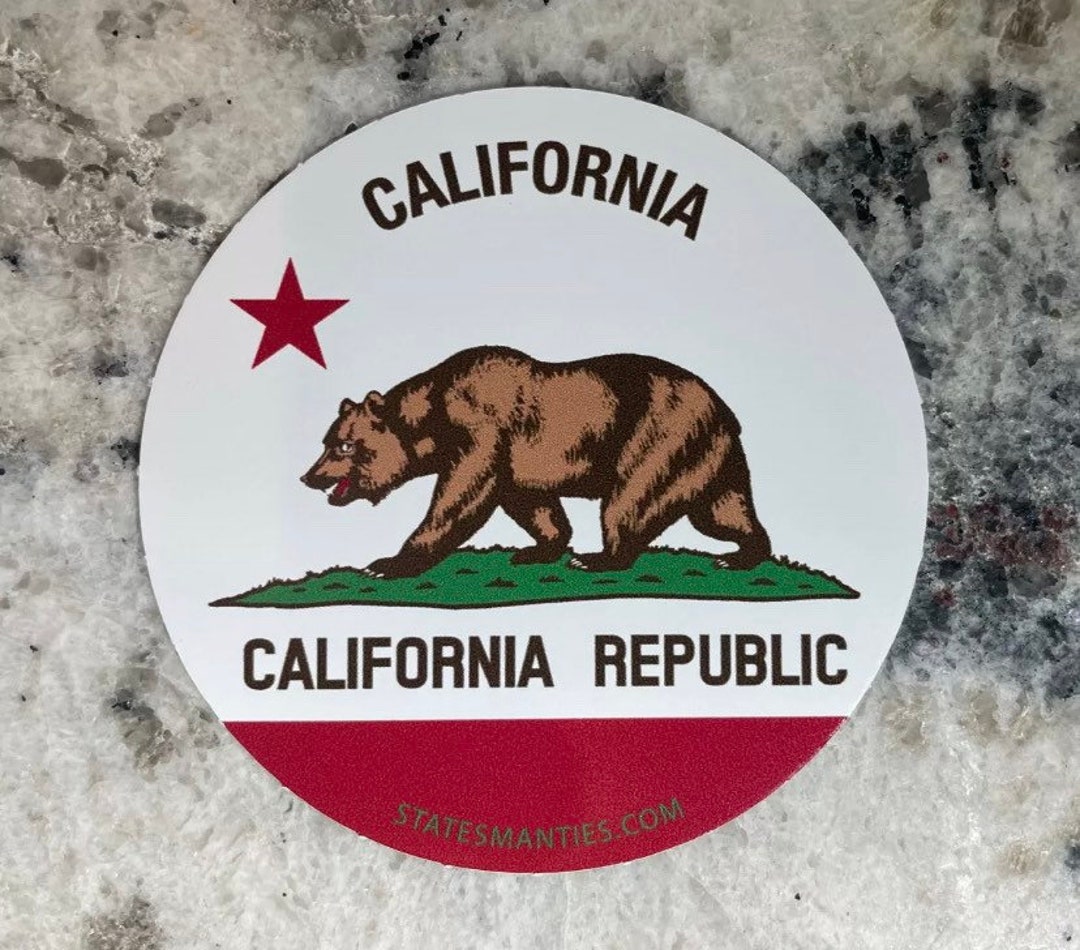 California Vinyl Sticker Decal - 3” - 6 Mil - Water Bottle Laptop Car ...