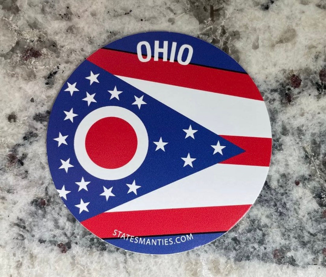 Ohio - Vinyl Sticker Decal - 3” - 6 Mil - Water Bottle Laptop Car ...