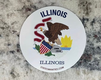 Illinois Car Decal - Etsy