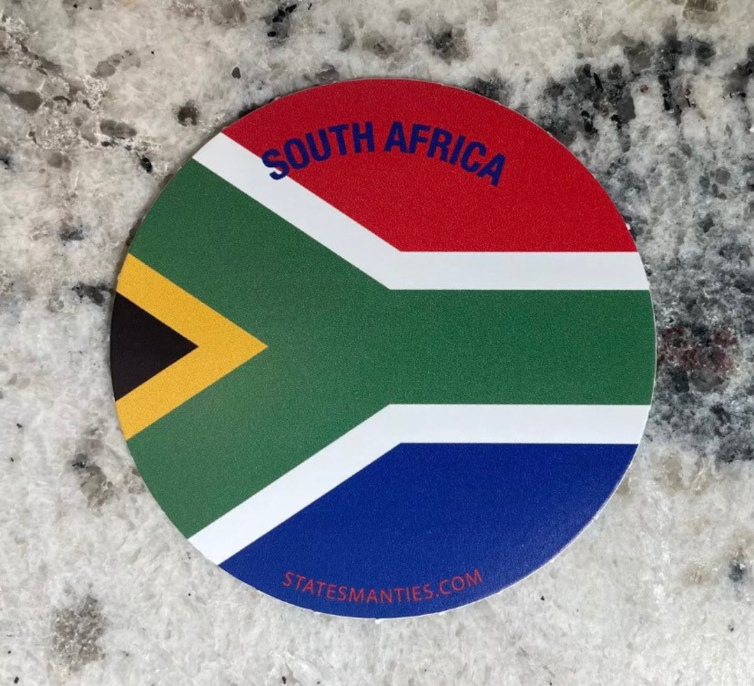 South Africa - Vinyl Sticker Decal - 3” - 6 Mil - Water Bottle Laptop ...