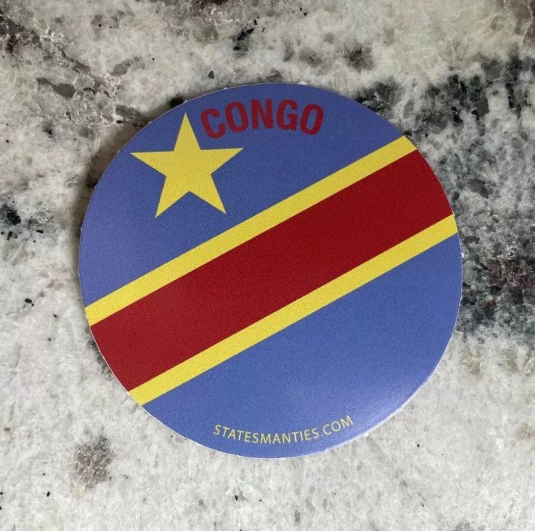 Congo Vinyl Sticker Decal - 3” - 6 Mil - Water Bottle Laptop Car ...
