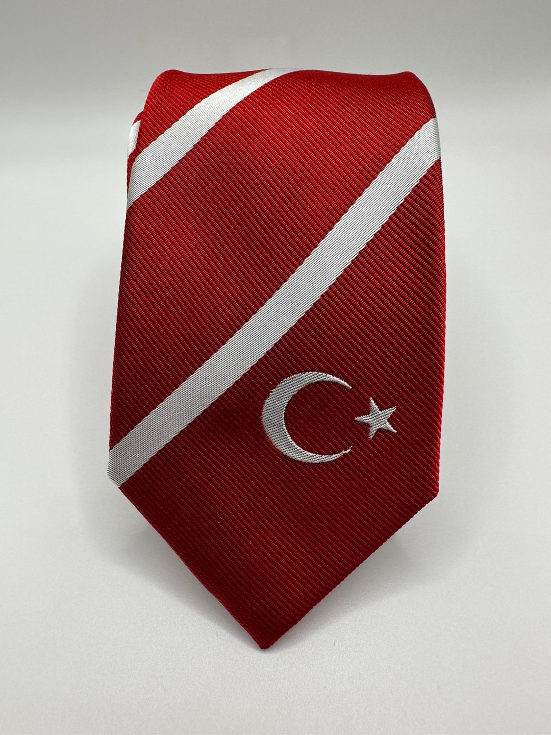 Turkey Skinny Tie - 2.5” - Inspired by the Turkish Flag - Turkey Thin ...