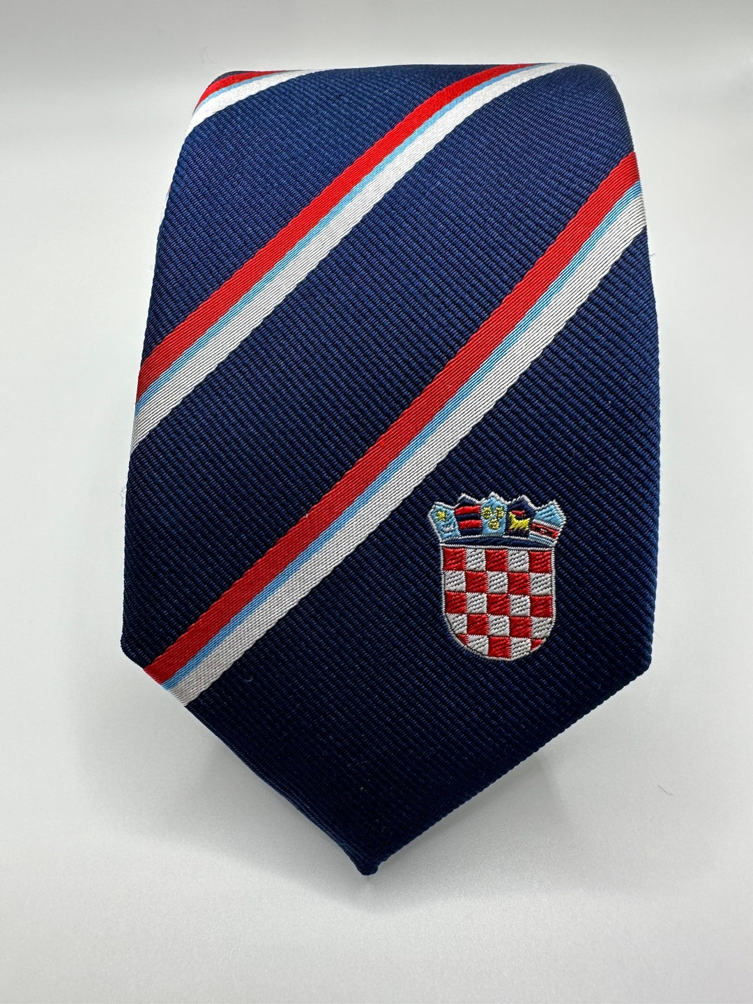Croatia Skinny Tie - 2.5” - Inspired by the Croatian Flag - Croatia ...