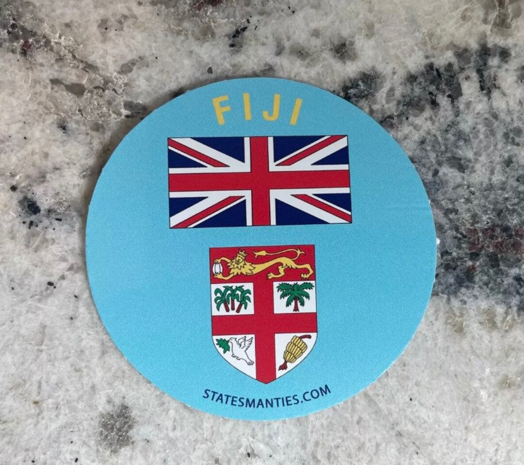 Fiji Vinyl Sticker Decal - 3” - 6 Mil - Water Bottle Laptop Car ...