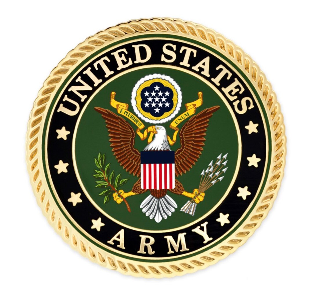 US Army USA Symbol Emblem Logo Pin Lapel Tie Necktie Tack Statesman ...