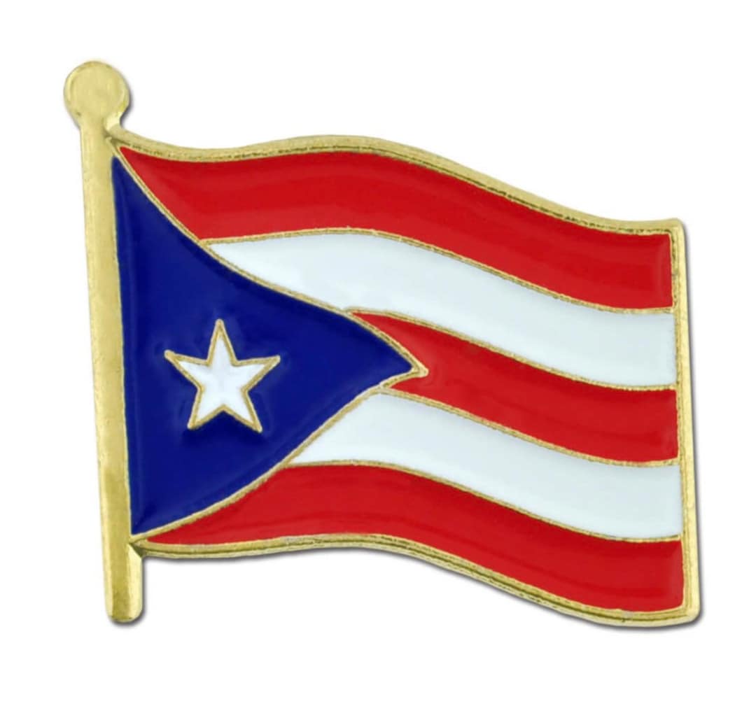 Puerto Rico Flag Country Pin Lapel Tie Necktie Tack LDS Missionary ...