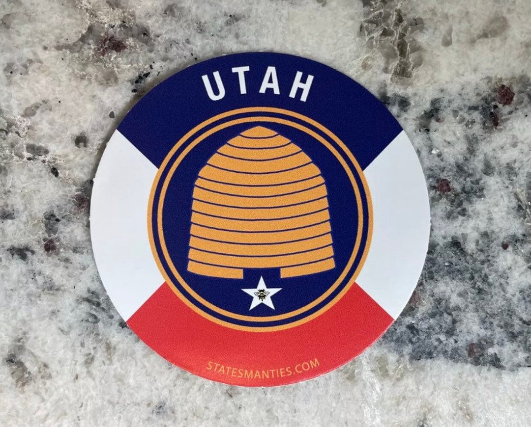 Utah - Vinyl Sticker Decal - 3” - 6 Mil - Water Bottle Laptop Car ...