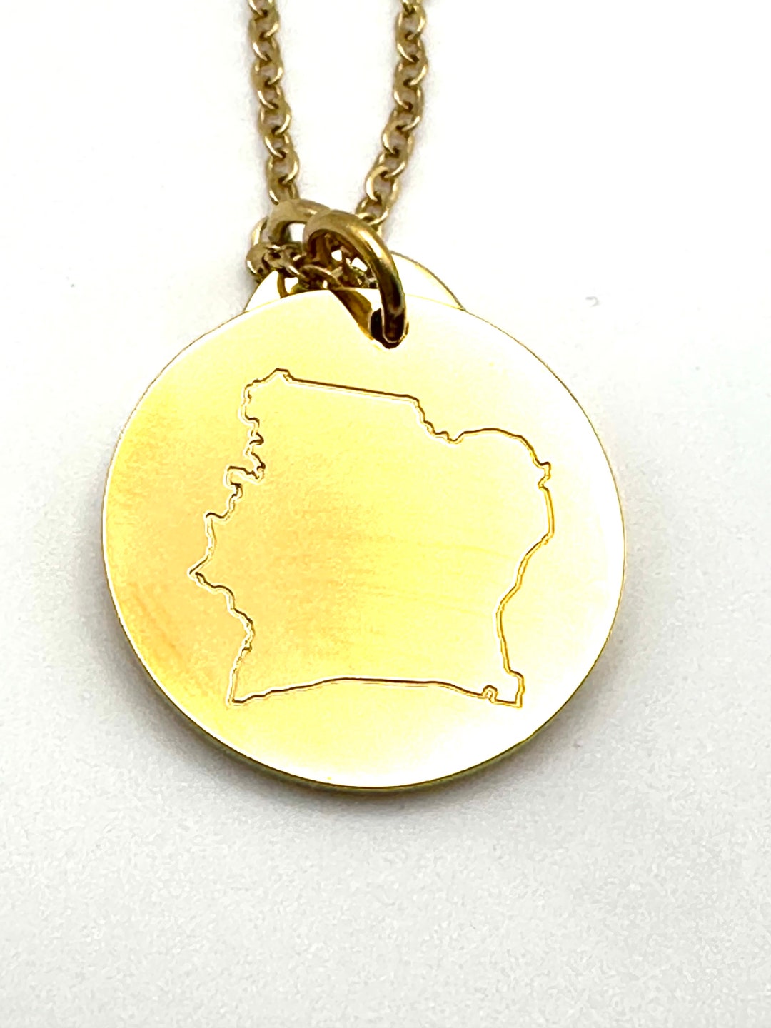 Ivory Coast CIV Country Necklace Charm LDS Sister Missionary Mom Wife ...