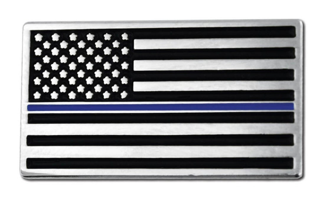 Police Department Thin Blue Line Flag Pin Lapel Tie Necktie Tack ...