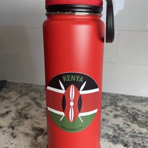 Kenya Vinyl Sticker Decal - 3” - 6 Mil - Water Bottle Laptop Car ...