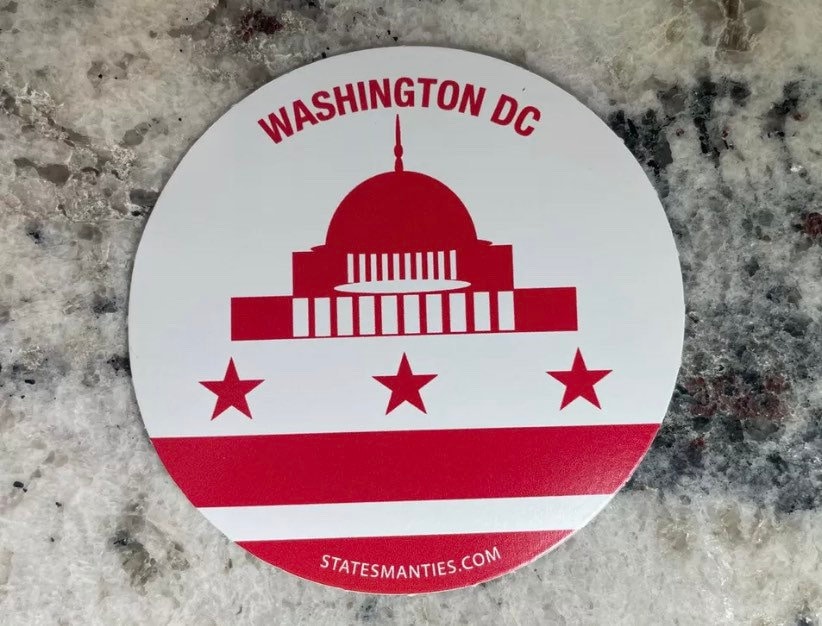 Washington DC D.C. - Vinyl Sticker Decal - 3” - 6 Mil - Water Bottle ...