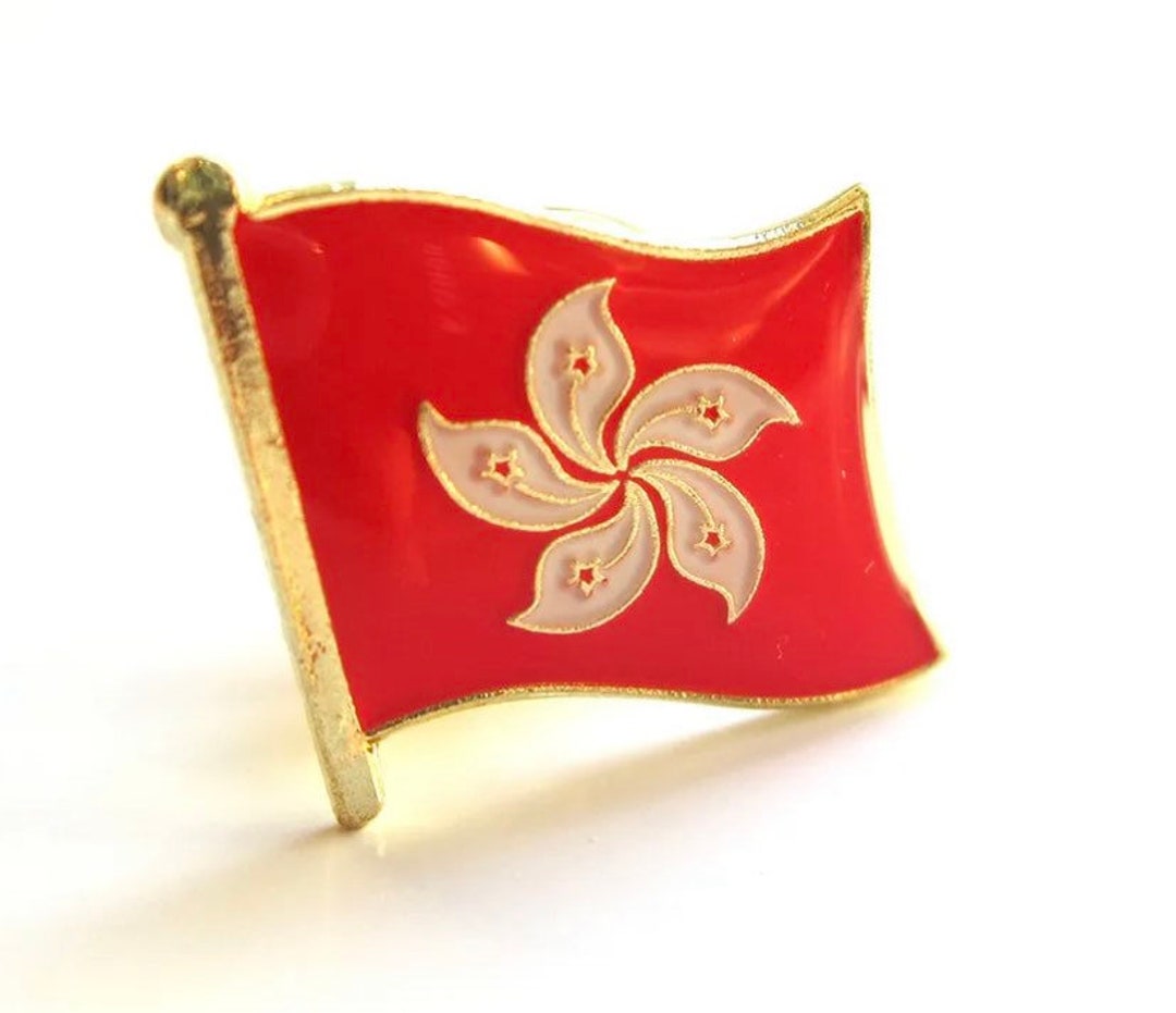 Hong Kong Flag Country Pin Lapel Tie Necktie Tack LDS Missionary ...