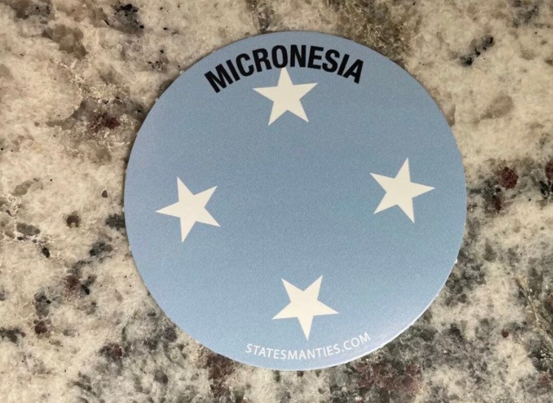 Micronesia Vinyl Sticker Decal - 3” - 6 Mil - Water Bottle Laptop Car ...