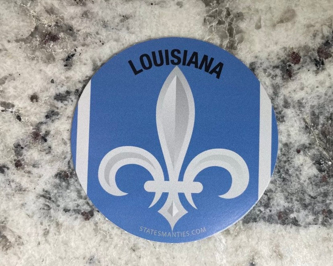Louisiana LA Vinyl Sticker Decal - 3” - 6 Mil - Water Bottle Laptop Car ...