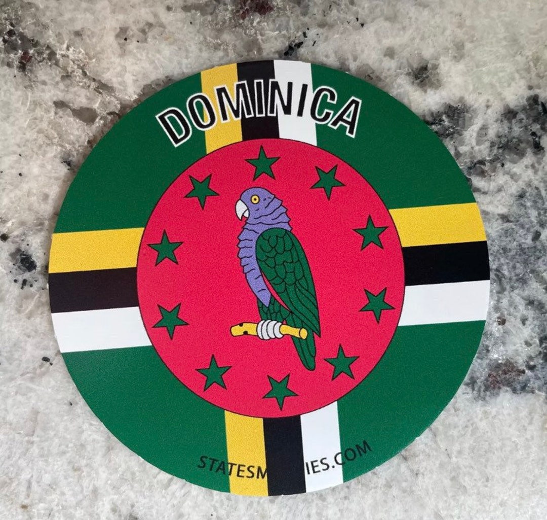 Dominica Vinyl Sticker Decal - 3” - 6 Mil - Water Bottle Laptop Car ...