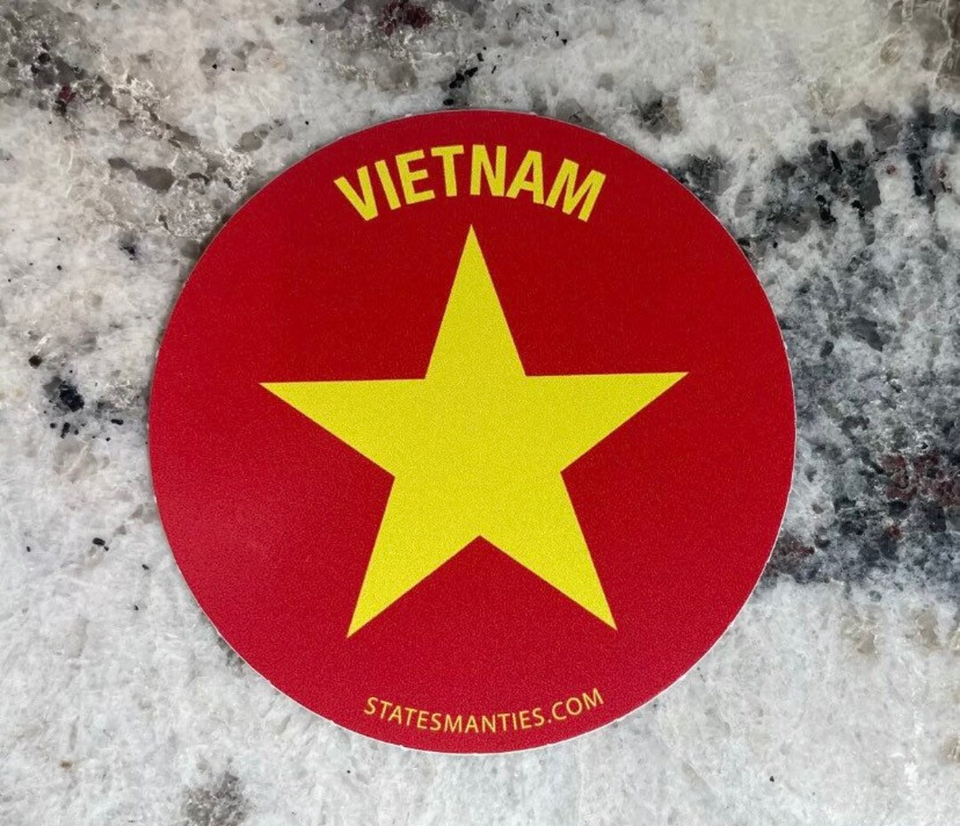 Vietnam - Vinyl Sticker Decal - 3” - 6 Mil - Water Bottle Laptop Car ...