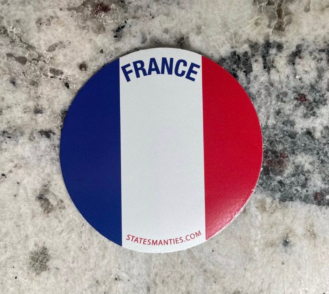 France Vinyl Sticker Decal - 3” - 6 Mil - Water Bottle Laptop Car ...