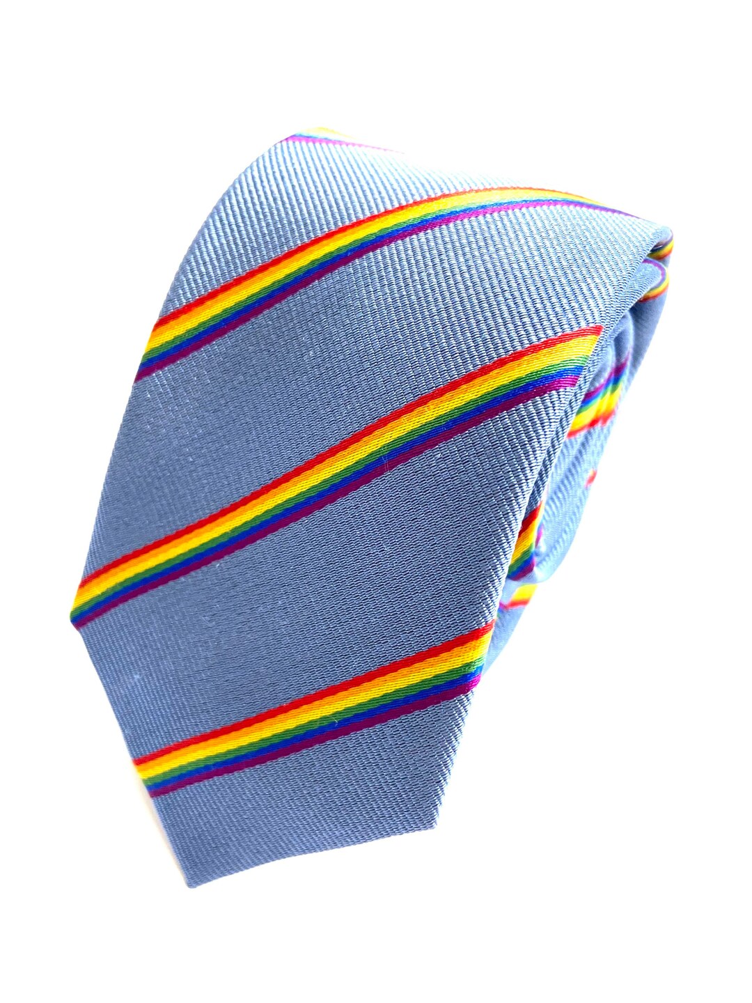 Pride Skinny Tie 2.5” Inspired by the Rainbow Flag Thin Necktie Lesbian ...