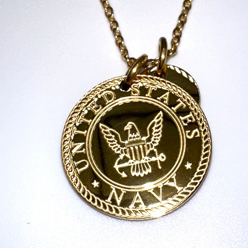Navy Necklace - Etsy