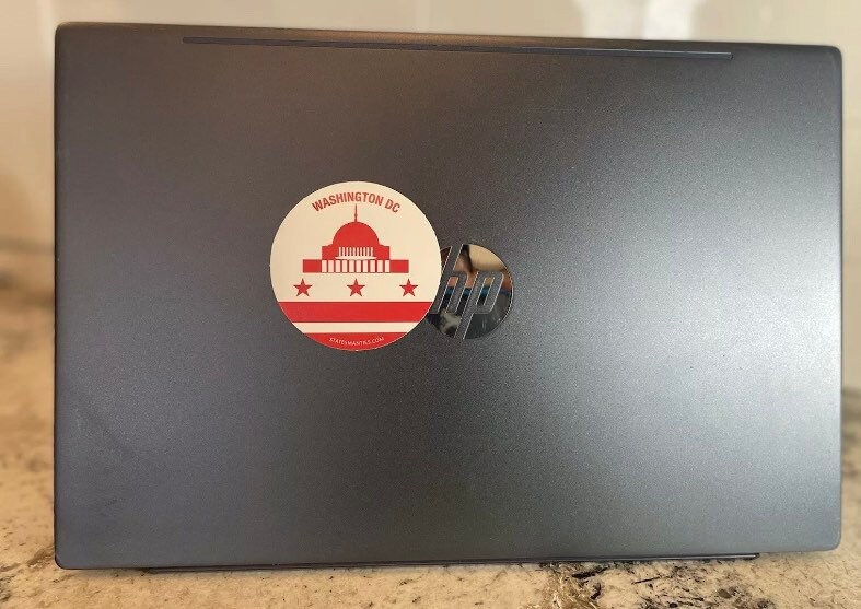 Washington DC D.C. - Vinyl Sticker Decal - 3” - 6 Mil - Water Bottle ...