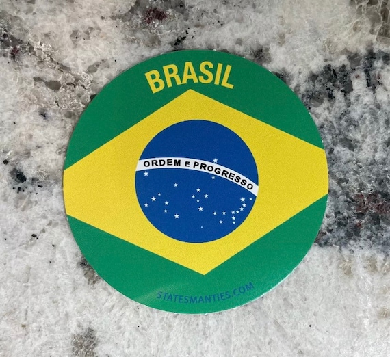Brazil Brasil Vinyl Sticker Decal 3 6 Mil Water Bottle - Etsy