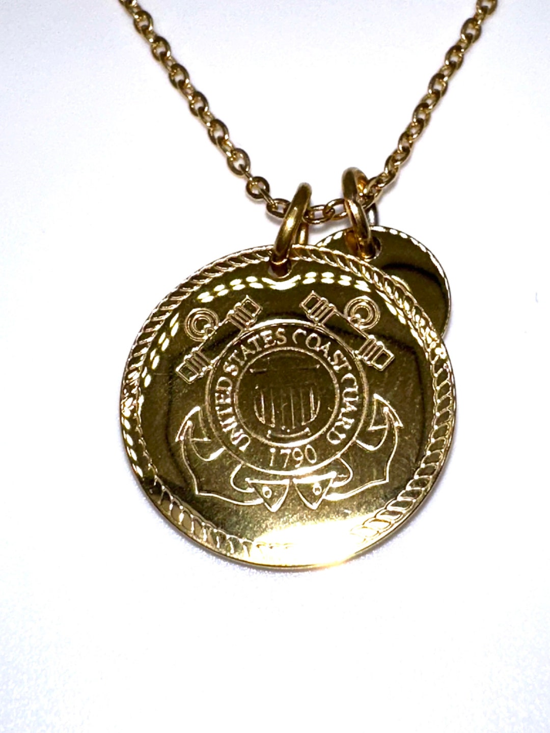 United States US Coast Guard USCG Necklace Charm Daughter Mom Statesman ...