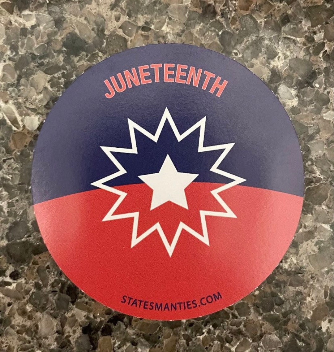 Juneteenth Freedom Day Vinyl Sticker Decal - 3” - 6 Mil - Water Bottle ...