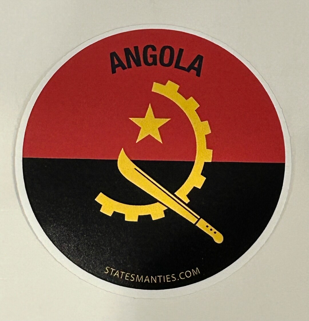 Angola Vinyl Sticker Decal- 3” - 6 Mil - Water Bottle Laptop Car ...