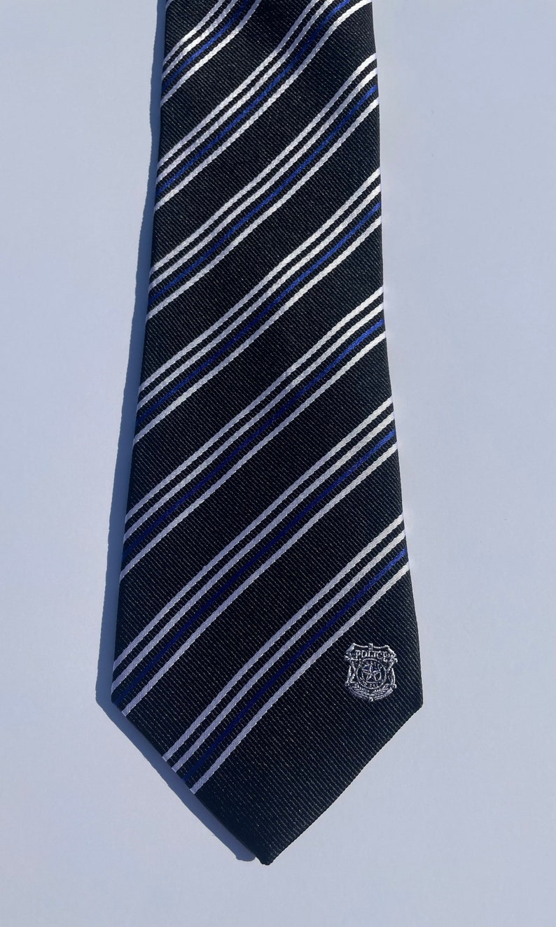 Police Department Tie - 3.25” - Inspired by the Thin Blue Line ...