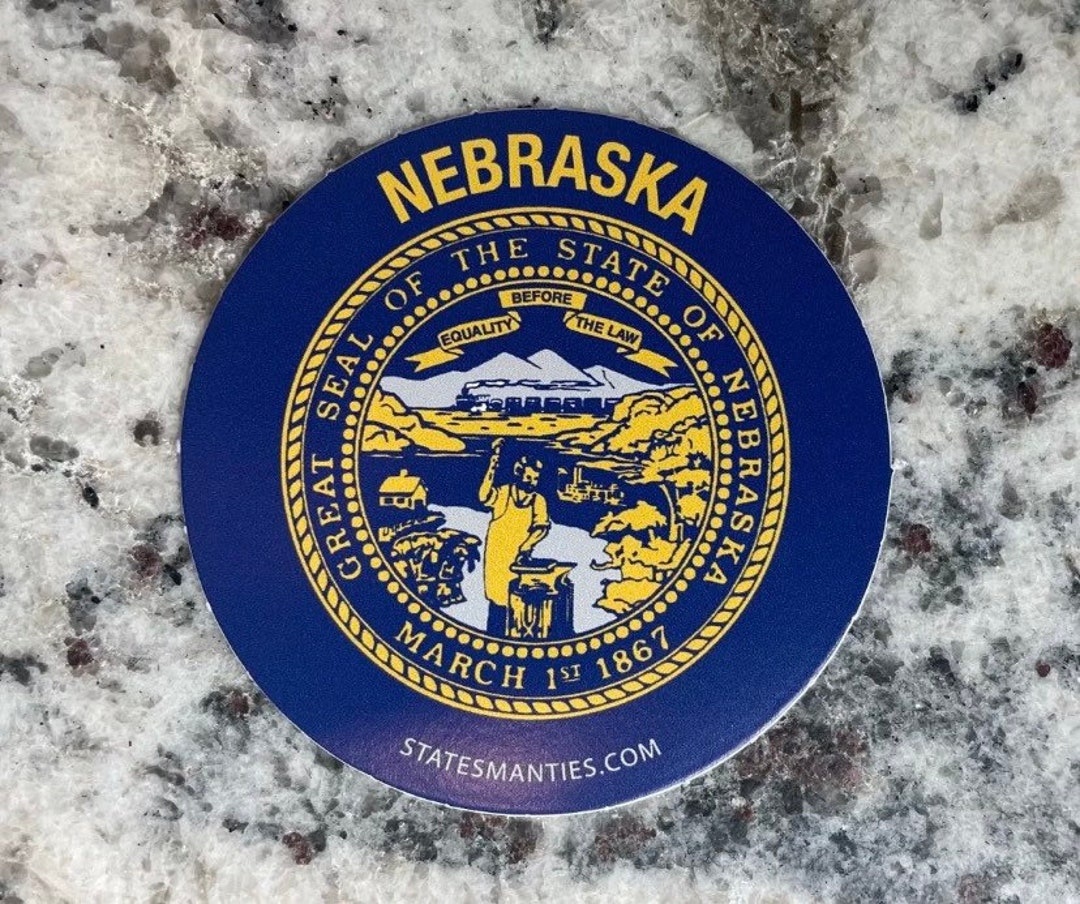 Nebraska Vinyl Sticker Decal - 3” - 6 Mil - Water Bottle Laptop Car ...