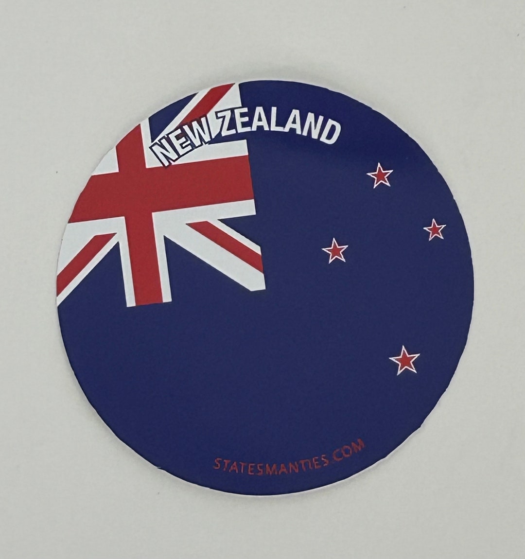 New Zealand - Vinyl Sticker Decal - 3” - 6 Mil - Water Bottle Laptop ...