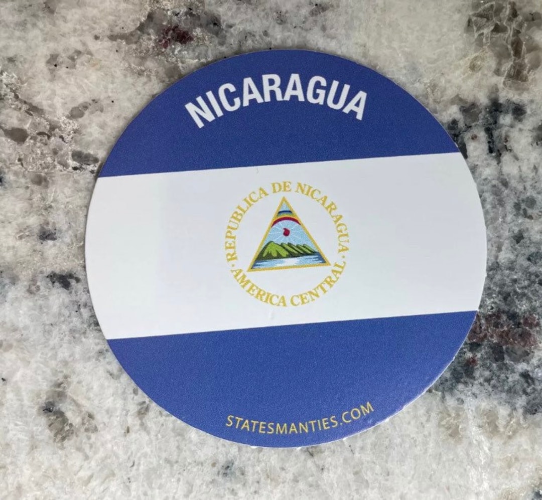 Nicaragua - Vinyl Sticker Decal - 3” - 6 Mil - Water Bottle Laptop Car ...