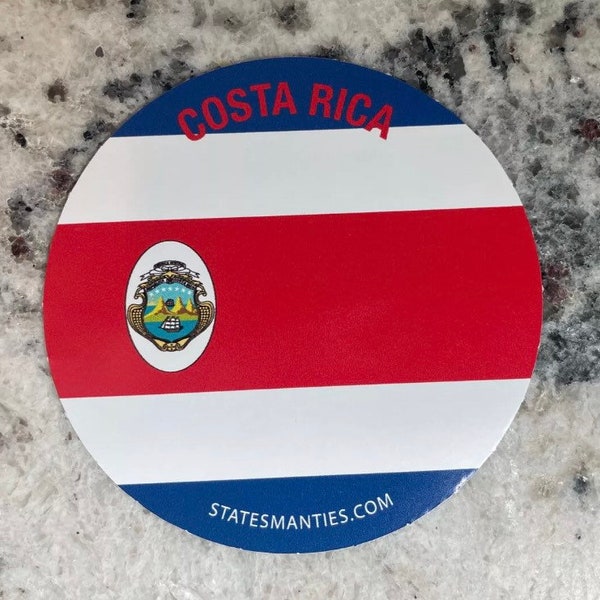 Costa Rica Flag Stickers - Etsy