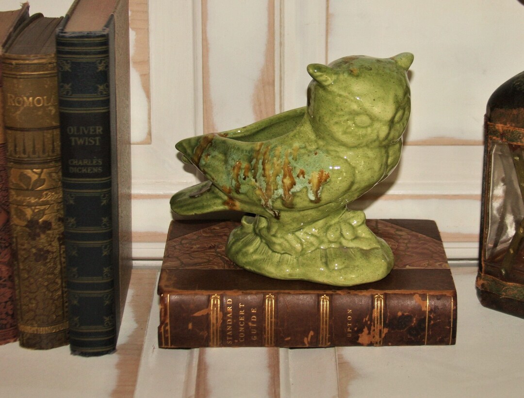 Cherokee Native American Drip Glaze Pottery Owl Planter - Etsy