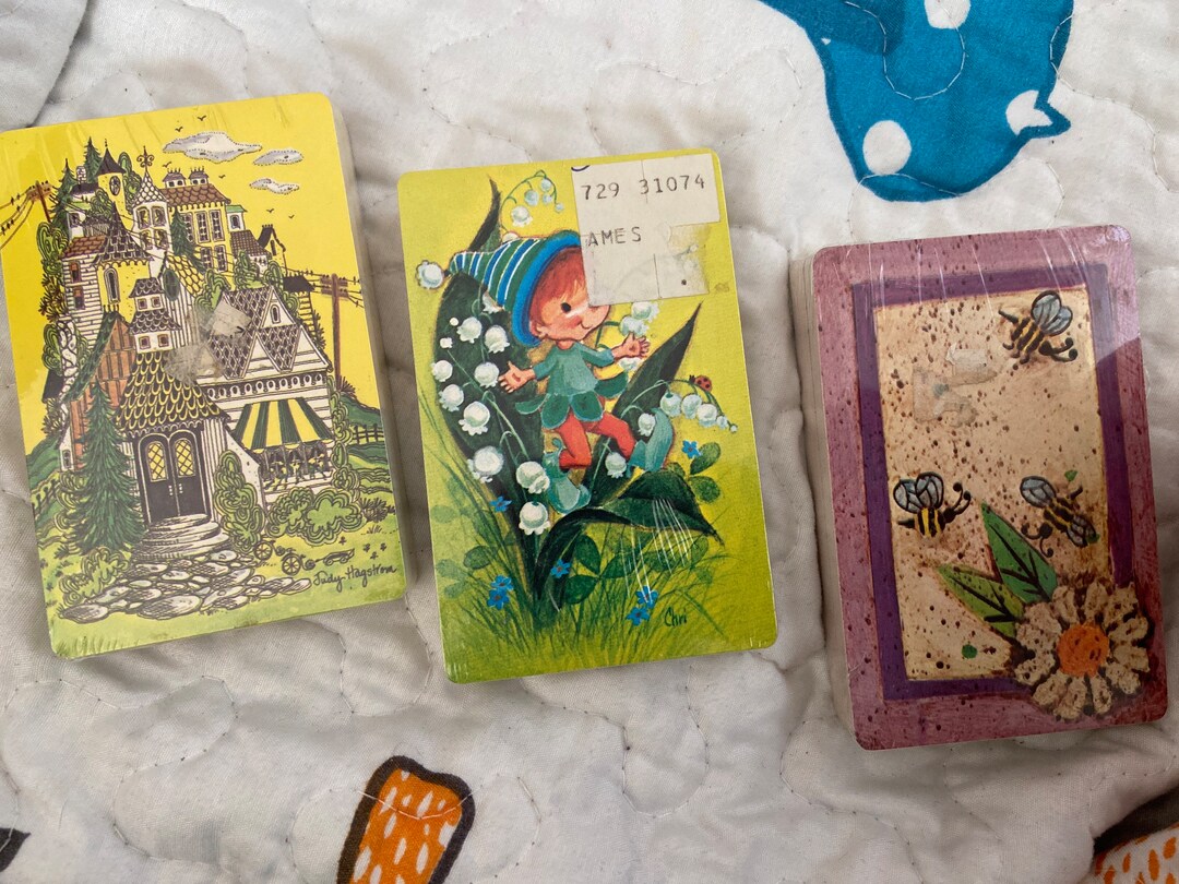3 Vintage Card Decks Sealed - Etsy