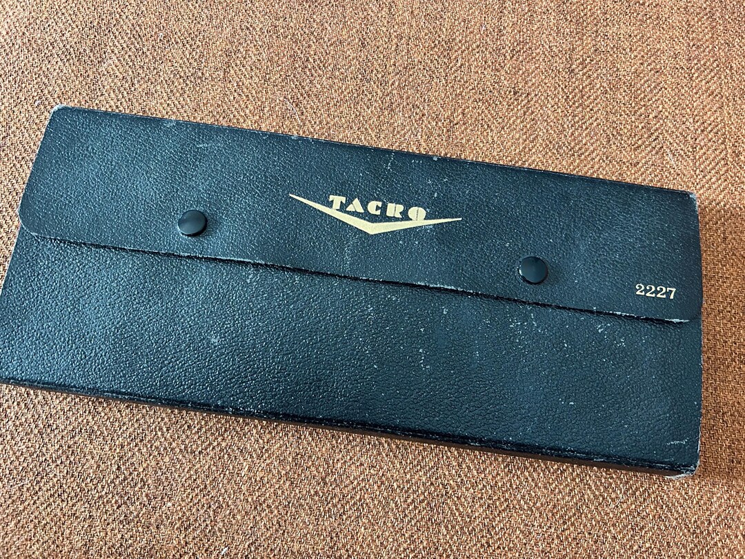 Tacro Drafting Set Number 2227, Complete, Green Felt - Etsy