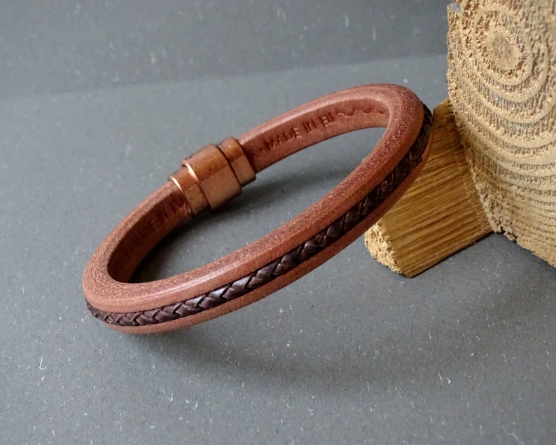 Rustic Men's Leather Cuff Bracelet Mens, Rustic Mens Leather Bracelet ...