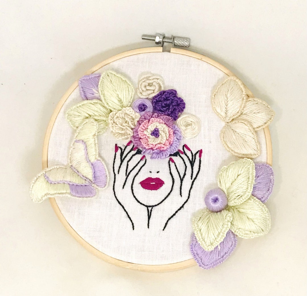 Stumpwork Embroidery Pattern Instant Download Pdf, Leaves and ...