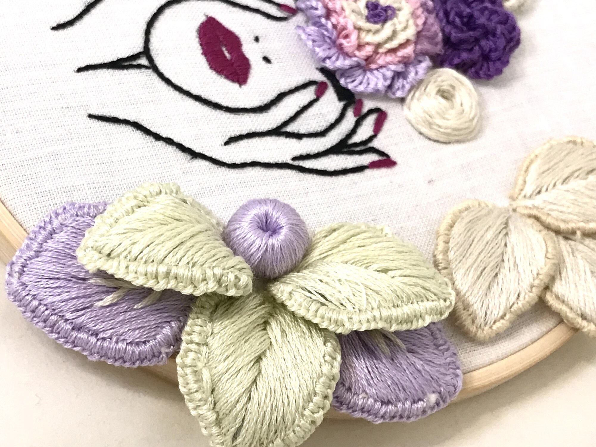 Stumpwork Embroidery Pattern Instant Download Pdf, Leaves and ...