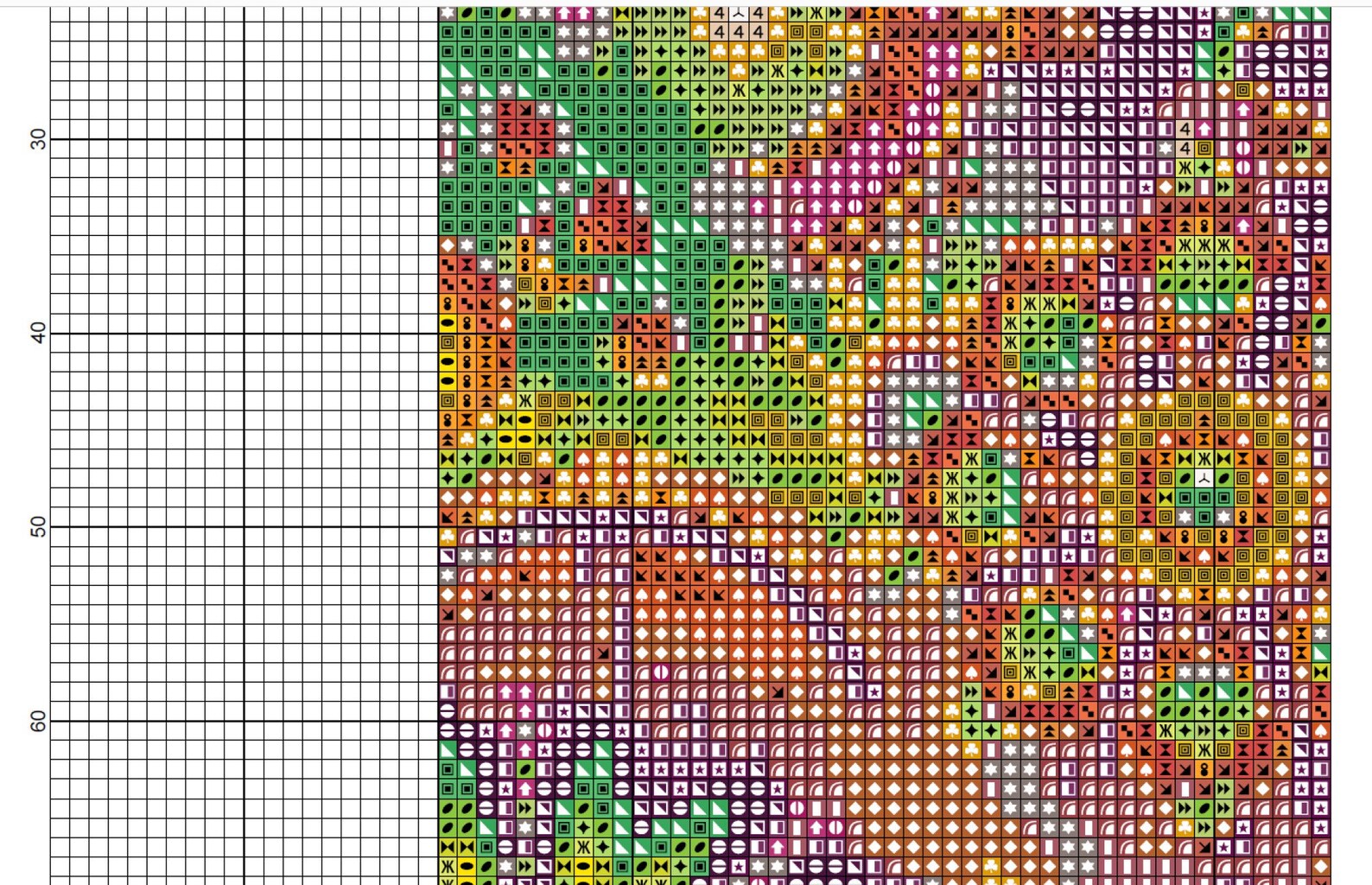 Point de croix moderne, point de croix pdf, tutoriel broderie, broderie ...