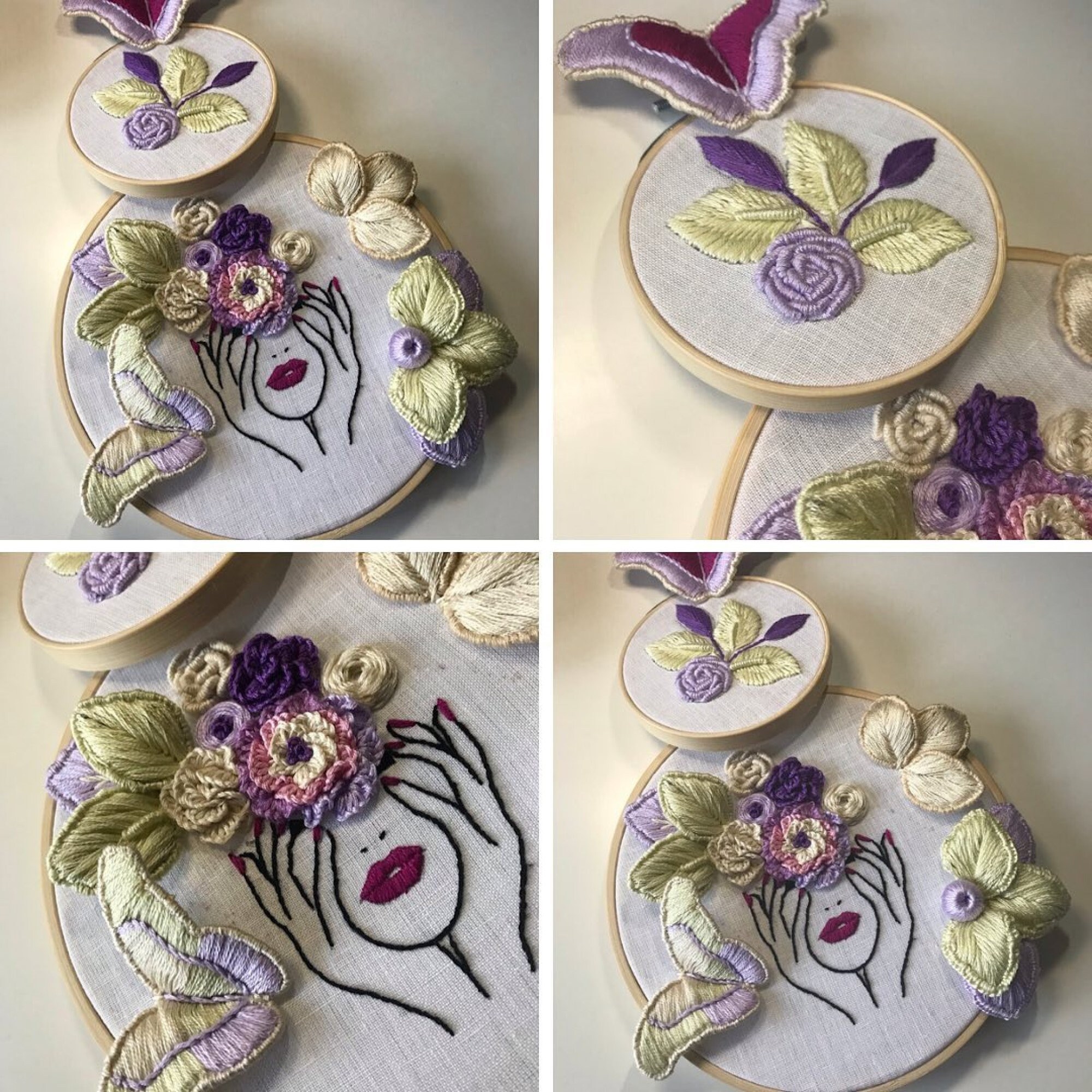 Stumpwork Embroidery Pattern Instant Download Pdf, Leaves and ...