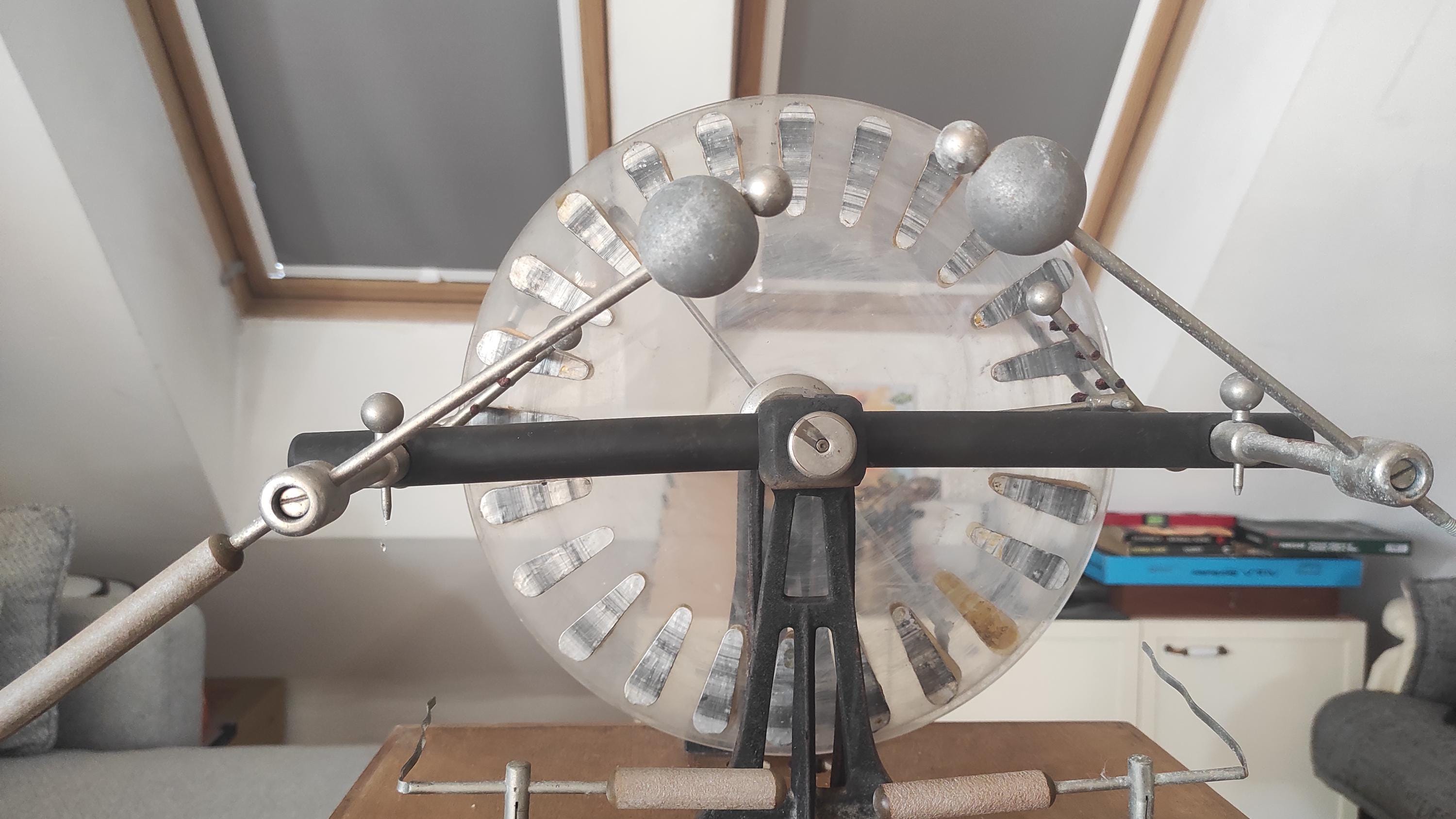 Wimshurst Influence Machine: Original Vintage Educational Science ...
