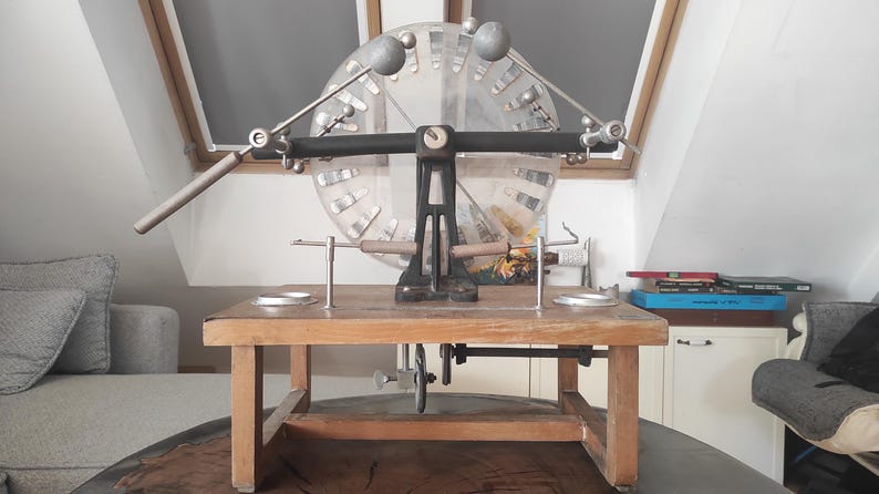 Wimshurst Influence Machine: Original Vintage Educational Science ...
