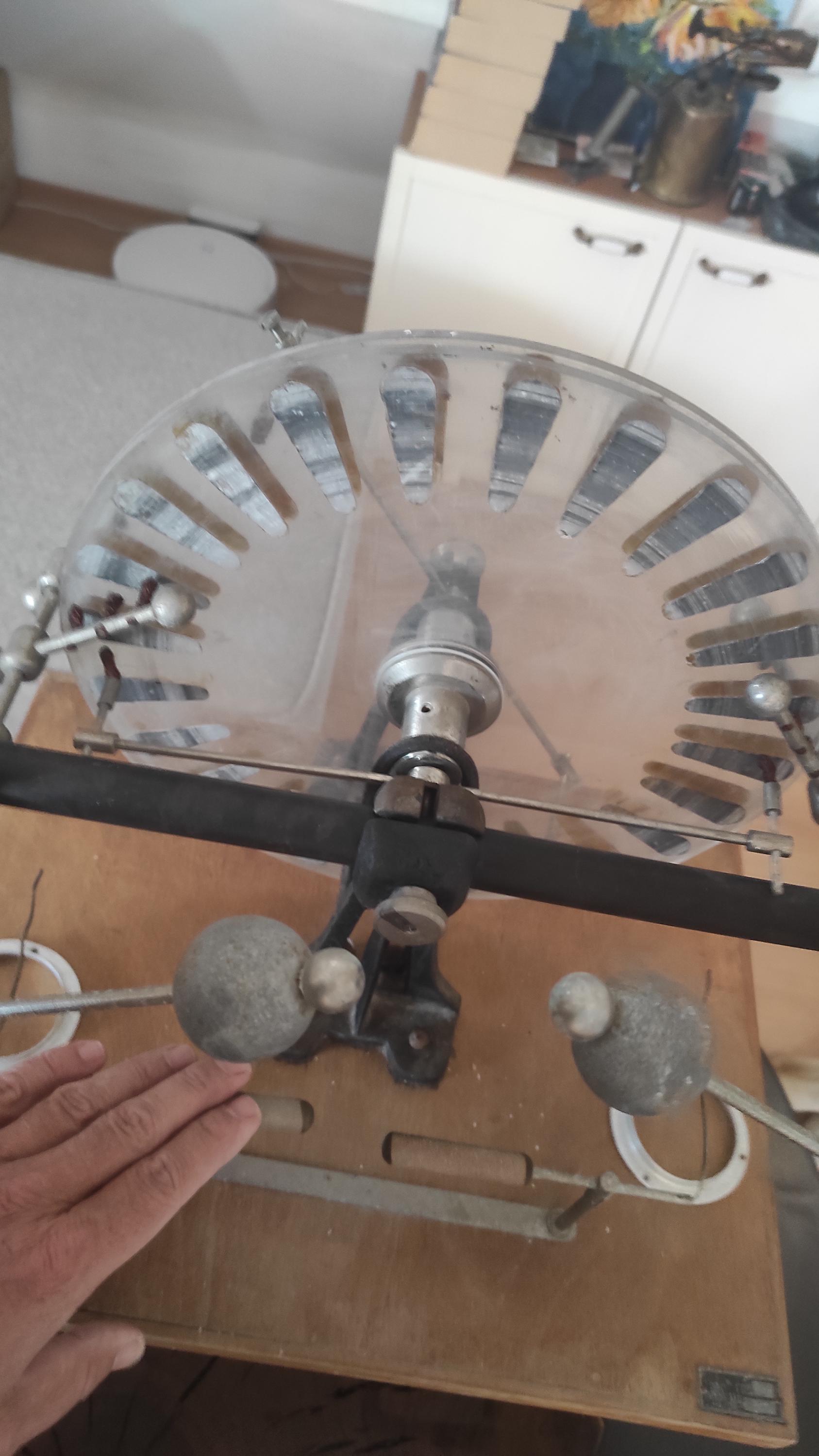 Wimshurst Influence Machine: Original Vintage Educational Science ...