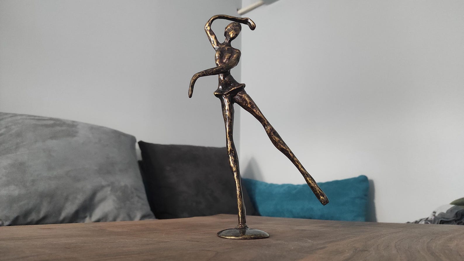 Vintage Alberto Giacometti Style Bronze Ballerina Sculpture - Unique ...