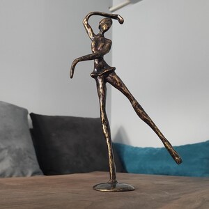 Vintage Alberto Giacometti Style Bronze Ballerina Sculpture - Unique ...