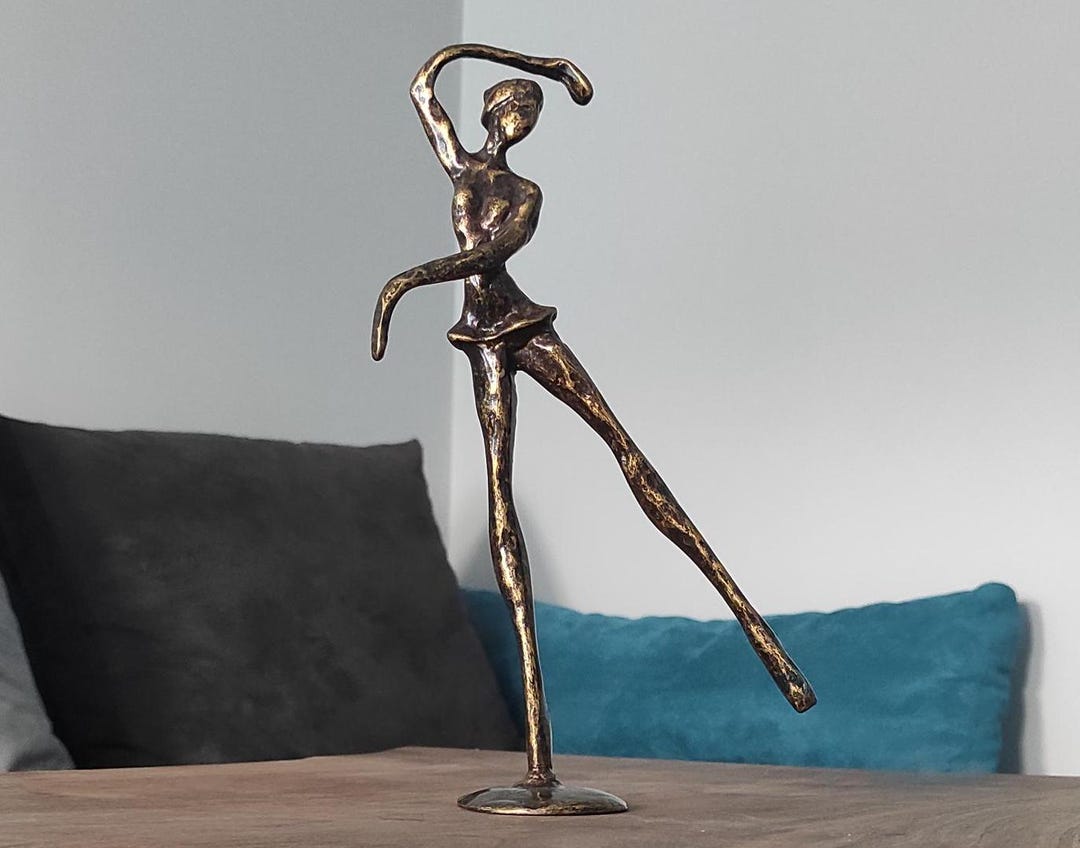 Vintage Alberto Giacometti Style Bronze Ballerina Sculpture - Unique ...