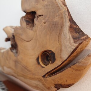 Wooden Reef Fish Statue From Driftwood - Unique Handmade Driftwood ...